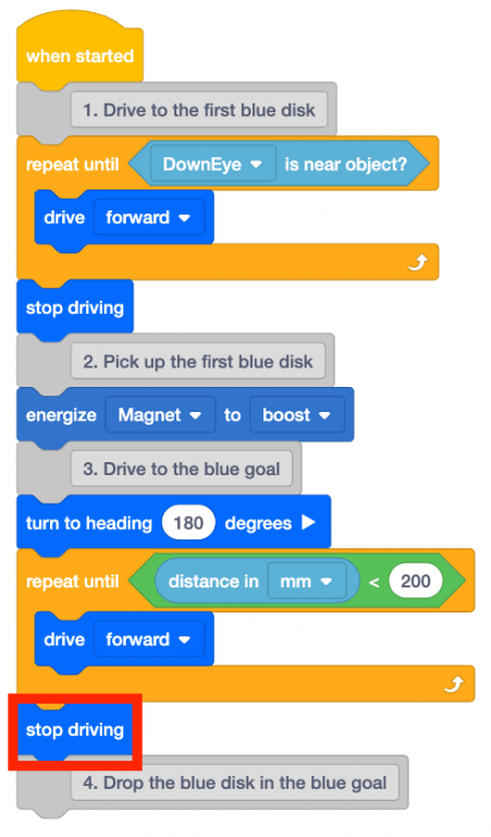 Unit 8 Moving Disks With Loops Lesson 3 Using Reported Sensor Feedback To Place Disks In